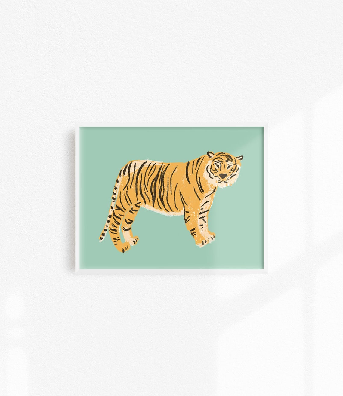 Jungle Tiger Print Horizontal Tiger Art Print Jungle Nursery - Etsy