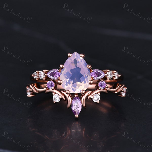 Amethyst Bridal Set - Etsy