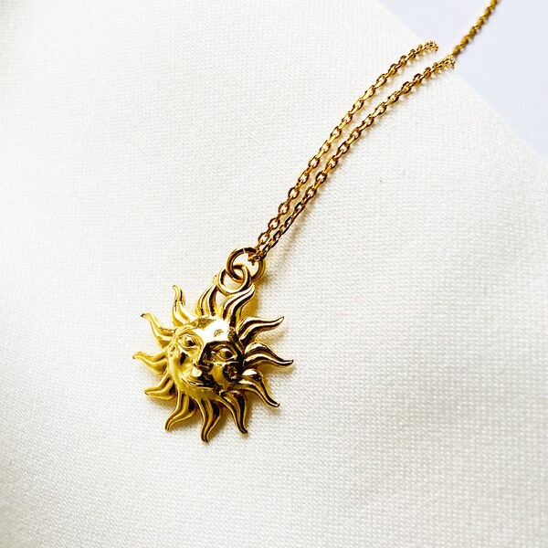 Sun Necklace - Etsy