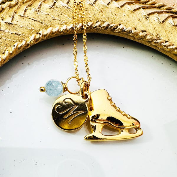 Ice Skating Necklace - Etsy
