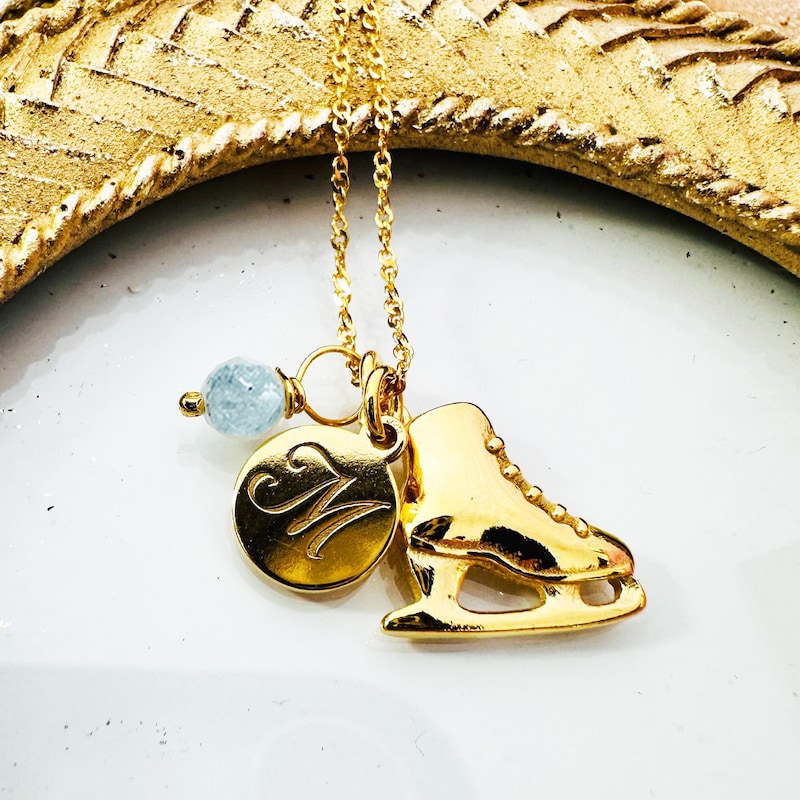 Ice Skating Necklace - Etsy