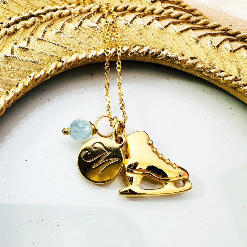 Ice Skating Necklace - Etsy