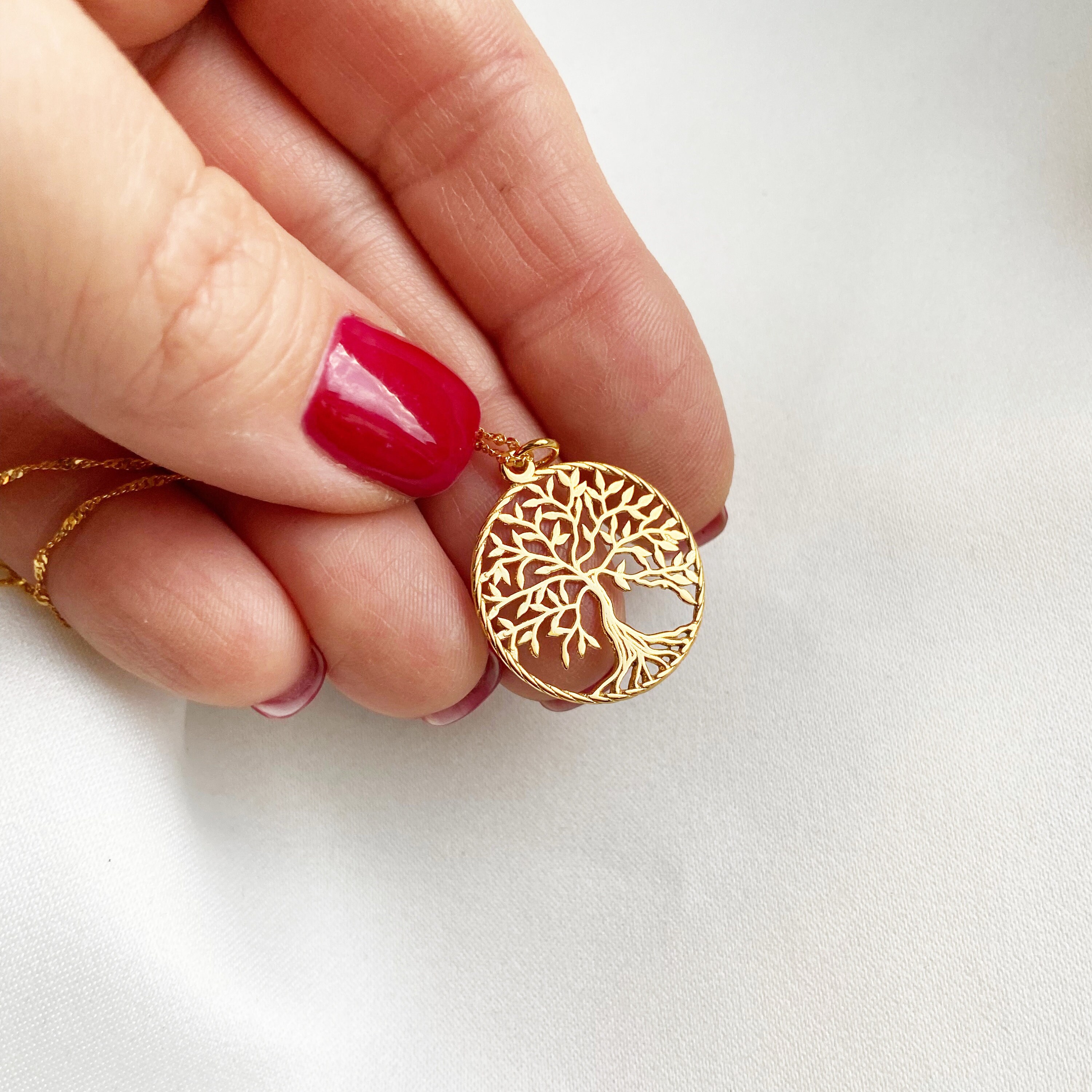 Family Tree Necklace, Tree of Life Personalized Pendant, Wedding ...