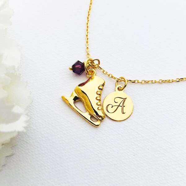 Ice Skating Necklace - Etsy