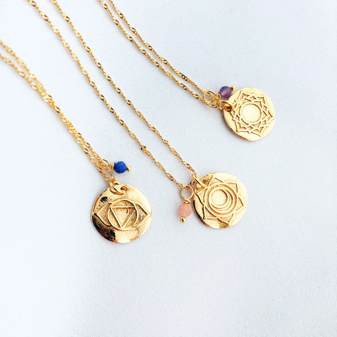 CHAKRA Necklace, Talisman Necklace, Handmade Yoga Jewelry, Hindu ...