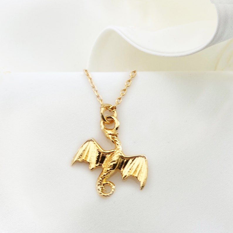 Dainty DRAGON Bracelet, Layering Gold Dragon Chain Bracelet, Flying ...