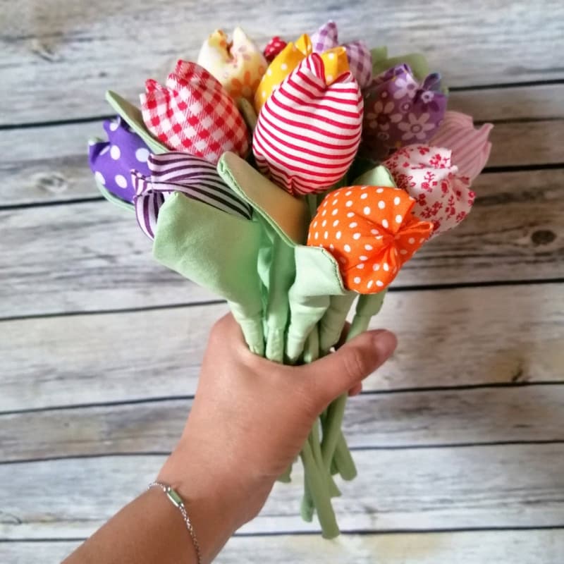 Fabric Tulips - Etsy