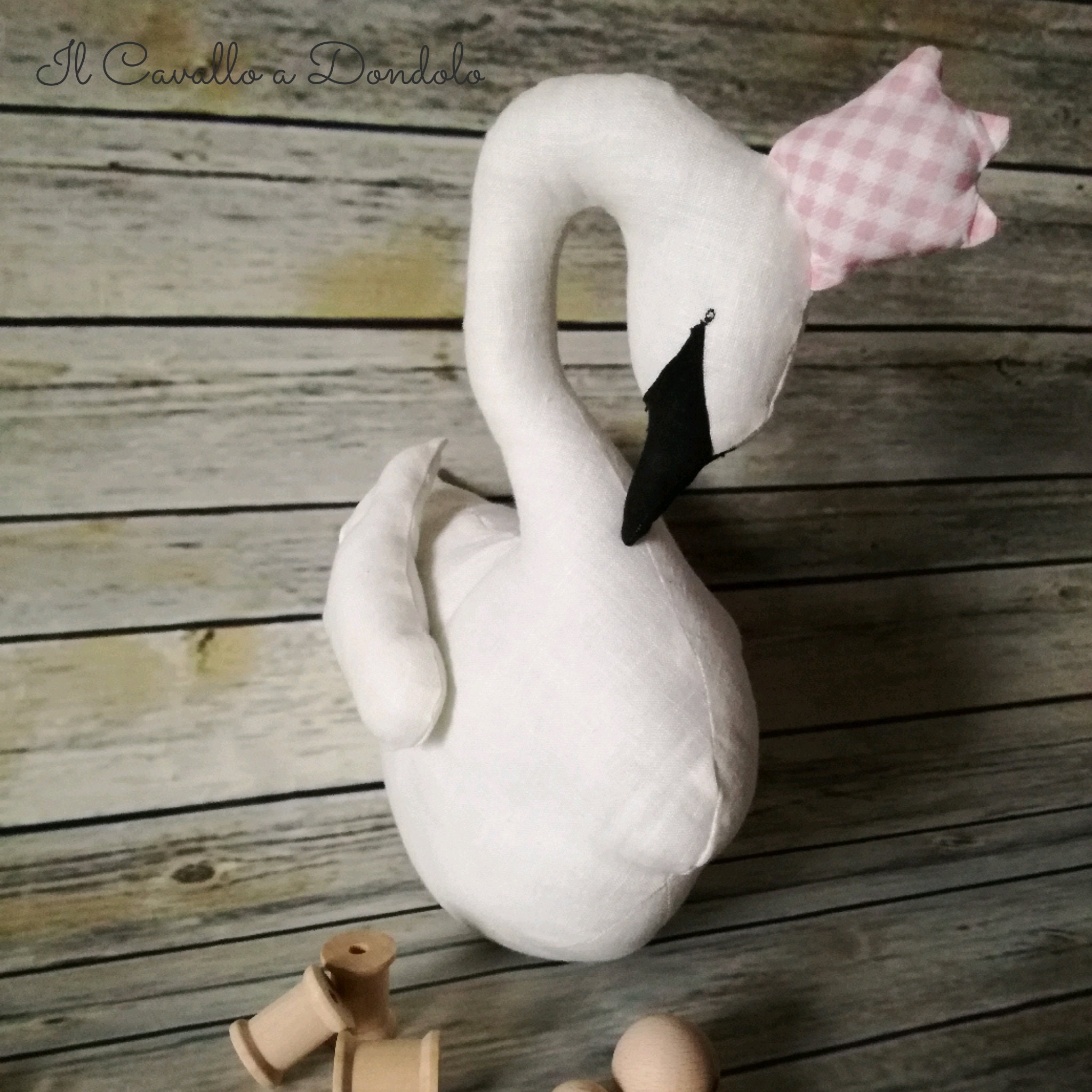 Princess White Swan Princess Doll With Pink Crown. - Etsy