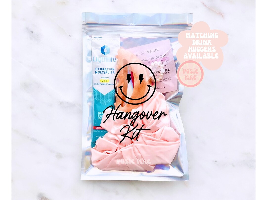 Smiley Hangover Kit | Recovery Kit | Bachelorette Kit | Birthday ...
