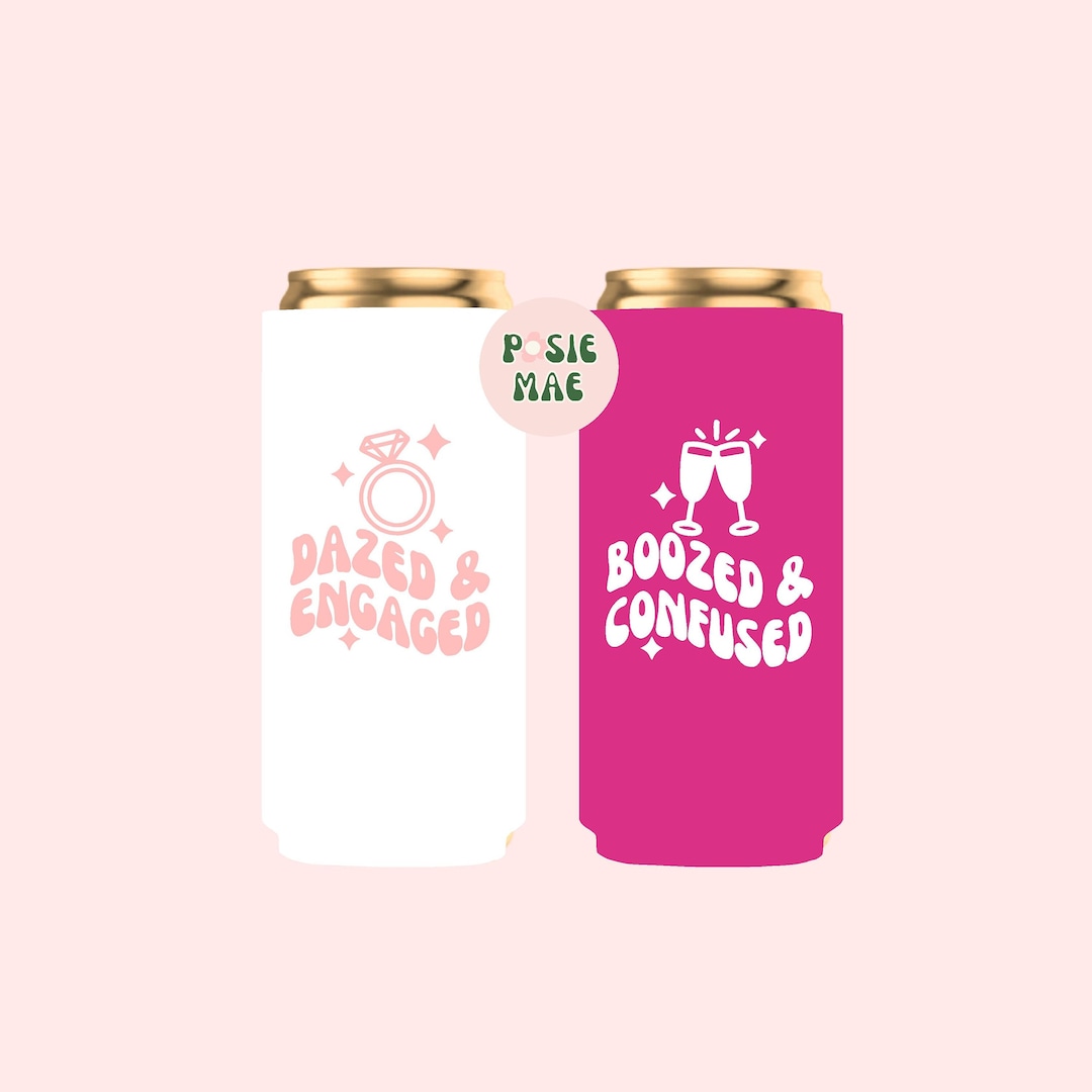 Dazed and Engaged | Boozed and Confused | Retro Bachelorette | Peach ...