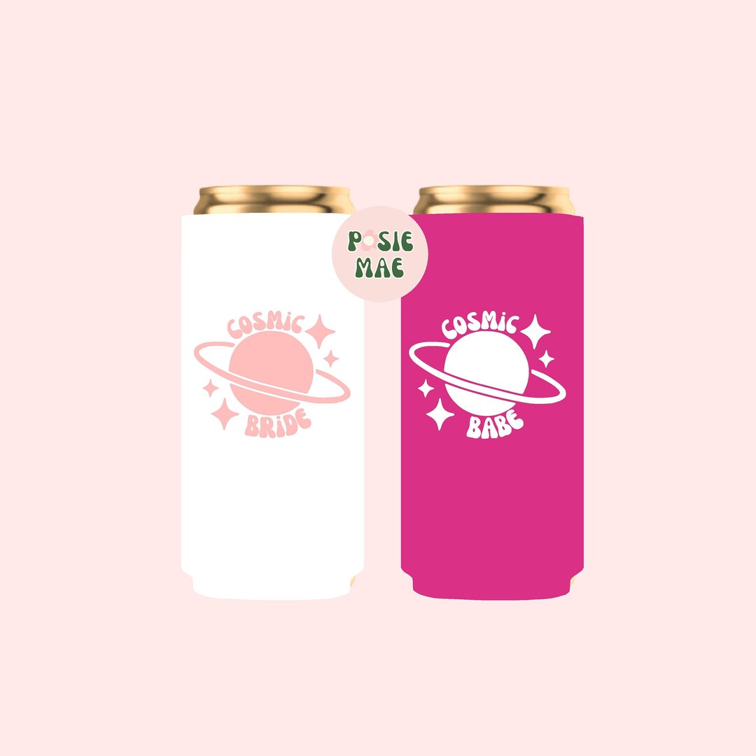 Cosmic Bachelorette Slim Can Cooler Cosmic Party Favors Cosmic Bride ...