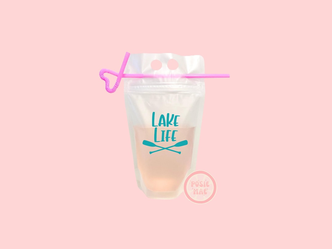 Lake Life Drink Pouch: Custom Bachelorette Party Favors - Etsy