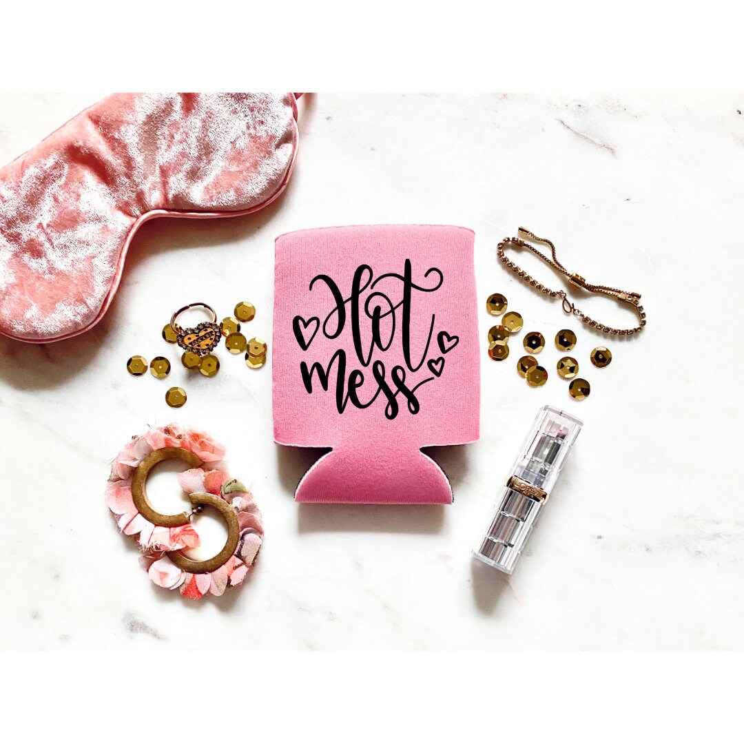 Hot Mess Drink Hugger Hot Mess Express Hot Mess Can Cooler Funny Can ...