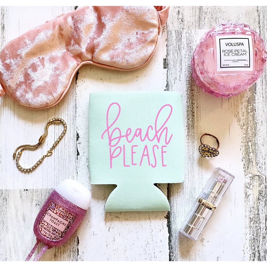 Beach Please Can Cooler Beach Bachelorette Favors | Etsy