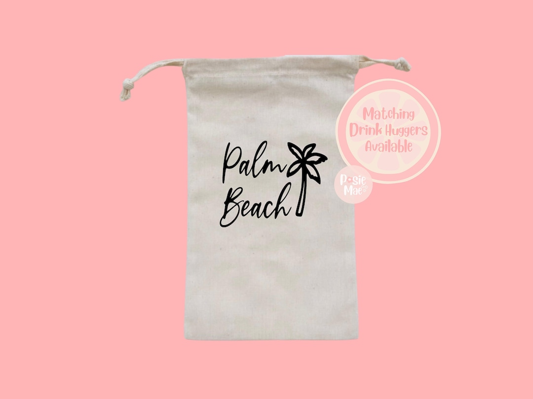 Palm Beach Party Favor Bags | Beach Bachelorette | Palm Beach Florida ...