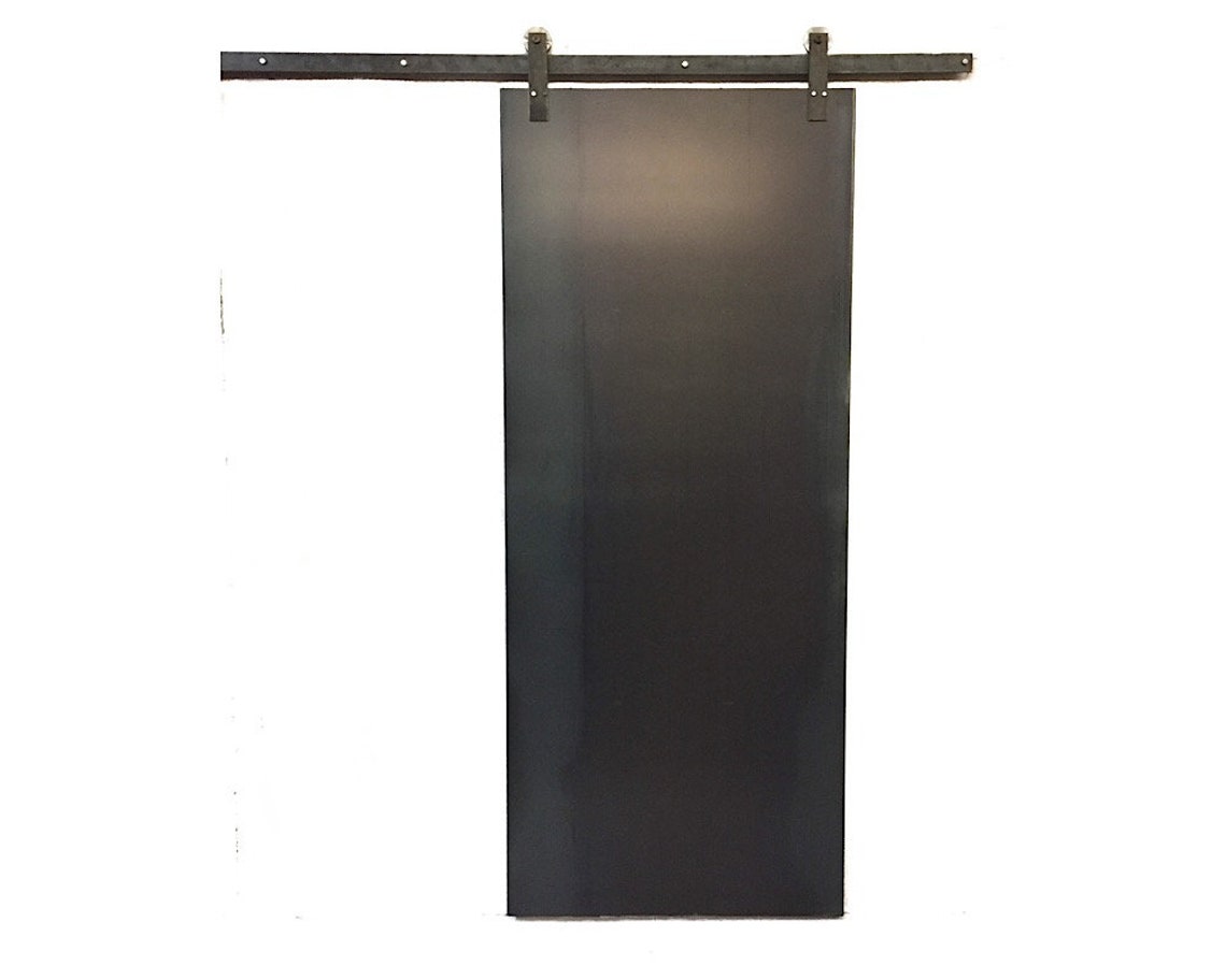 Industrial Metal Sliding Barn Door Steel Modern Custom Interior Loft ...