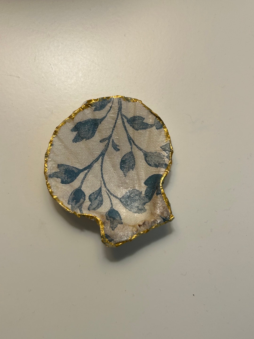 Blue Floral Coastal Shell - Etsy