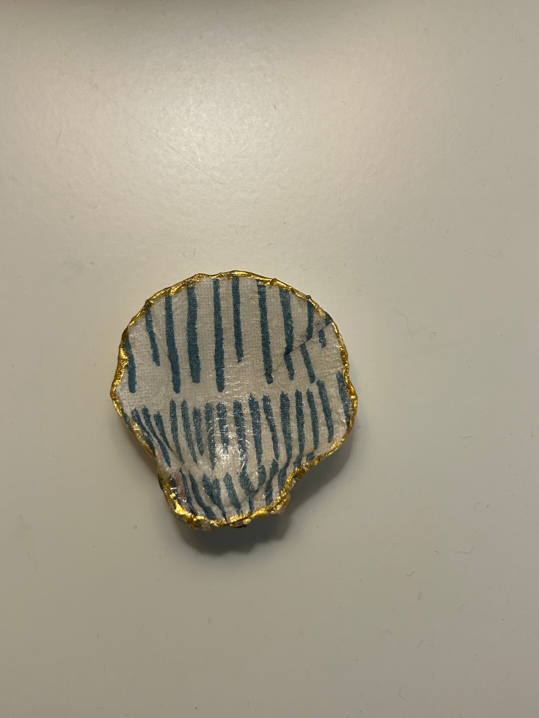 Blue Stripe Coastal Shell - Etsy