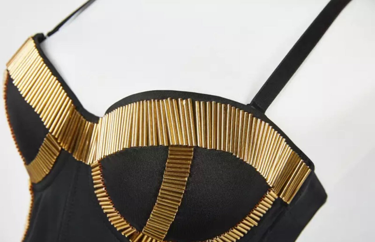 Metal Bustier Festival Accessories/ Burning Man/ | Etsy