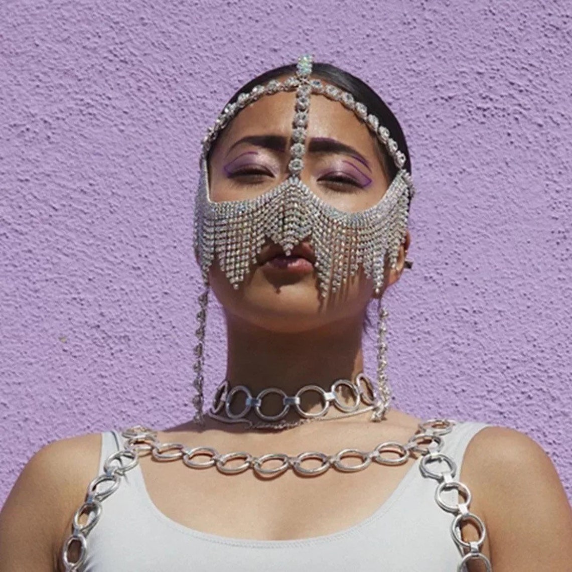 Goddess Mask Festival Accessories/ Burning Man/ Rave/festival - Etsy