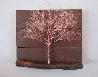 Wood tree art | Etsy