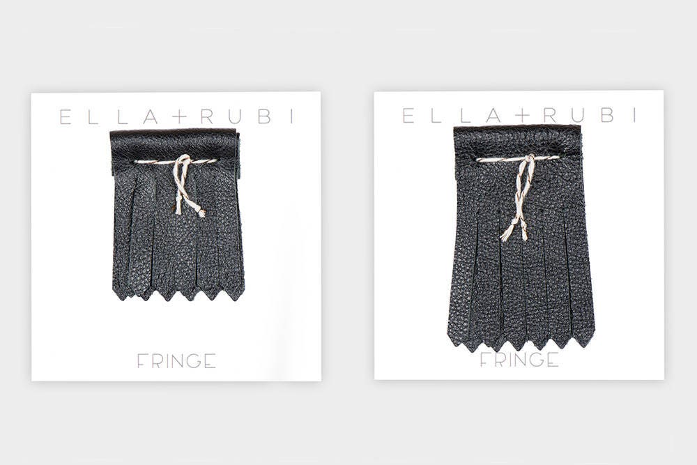 Leather Shoe Kilties FRINGE BLACK - Etsy