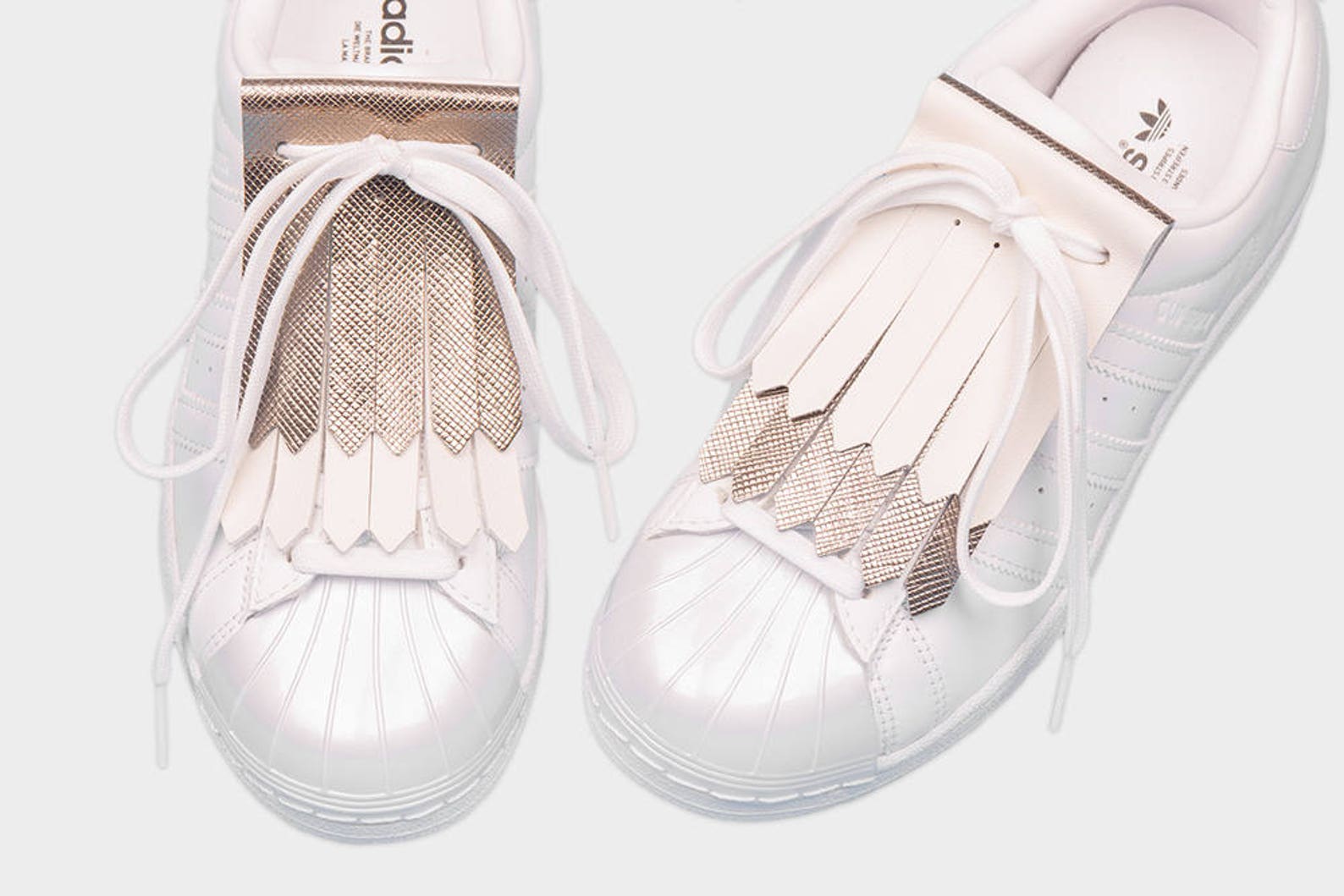 Leather Shoe Accessories Kilties FRINGE WHITE - Etsy