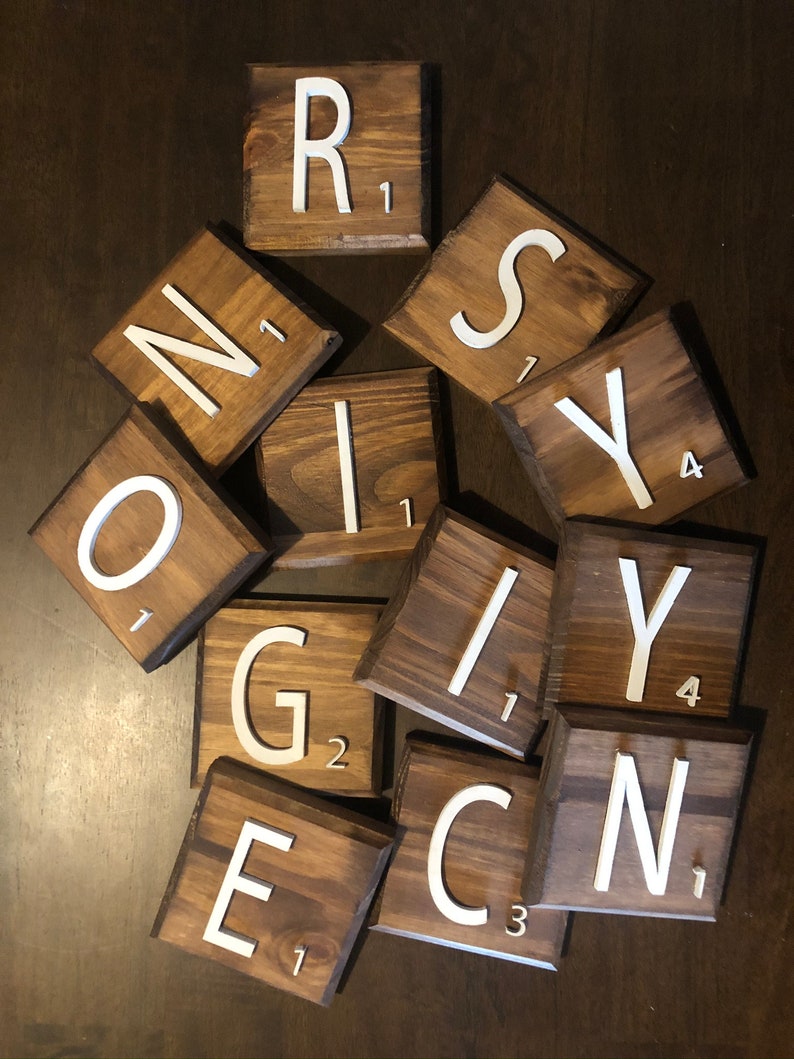 3D Scrabble Letter - Etsy