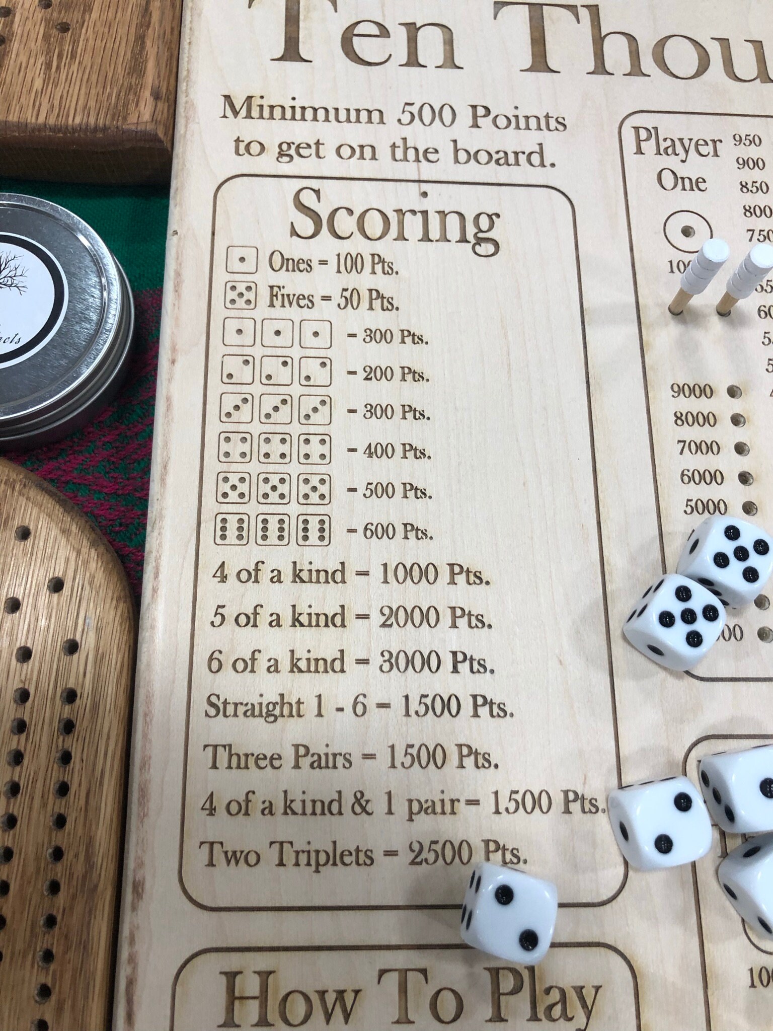 Ten Thousand Board Game | Etsy