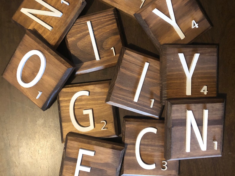 3D Scrabble Letter - Etsy