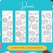Donuts Coloring Bookmarks | Sweet Treats (printable) - Etsy