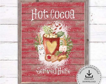 Hot Cocoa Sign - Etsy