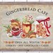 Rustic Gingerbread Cafe Christmas Sign, Christmas Gingerbread Hot ...