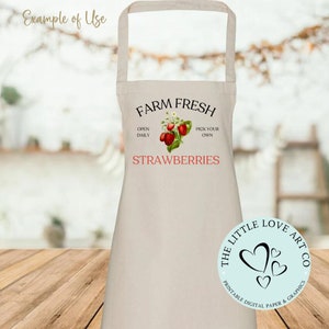 Farm Fresh Strawberries Design, PNG, Strawberry Patch, Farmers Market ...