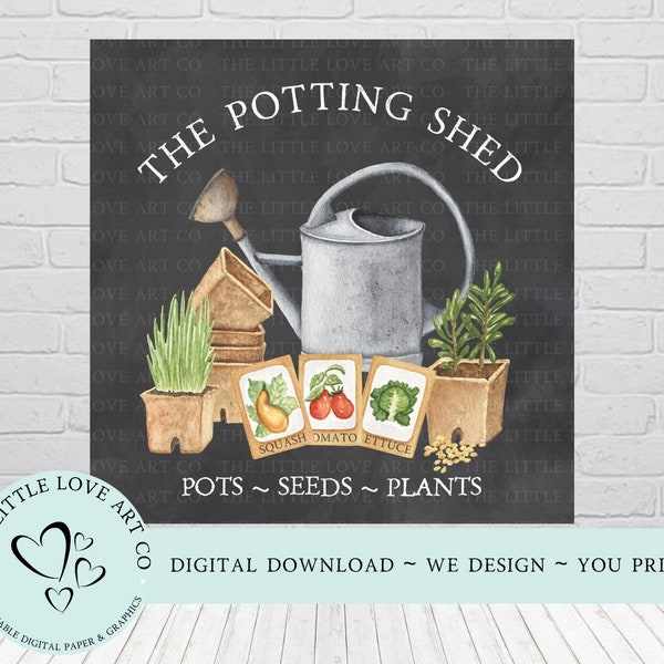 Potting Shed Sign - Etsy