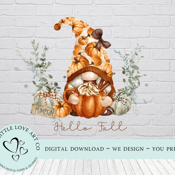 Gnome Digital Stamps - Etsy