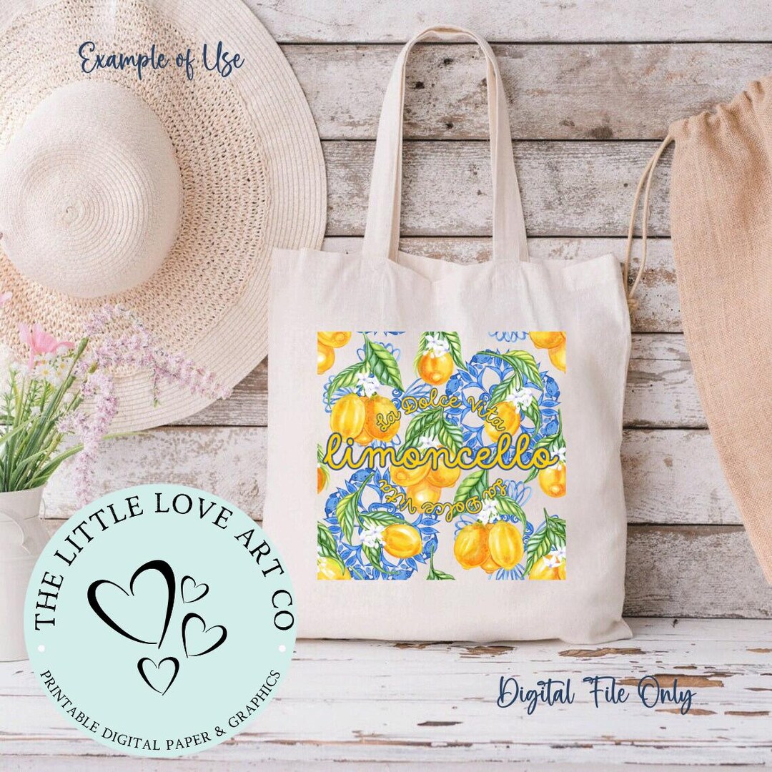 Limoncello Lemon Sublimation Design, PNG, Summer Tee, Tote Design ...