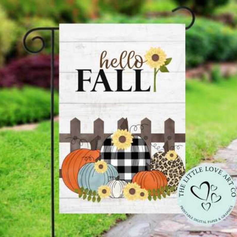 Fall Garden Flag - Etsy