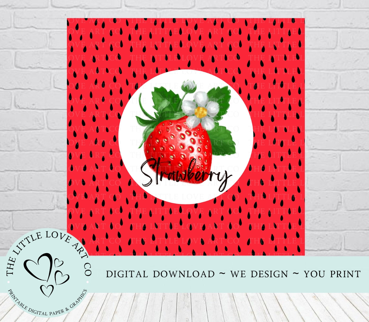 Strawberry Wind Spinner Sublimation Design, Summer Fruit Wind Spinner ...