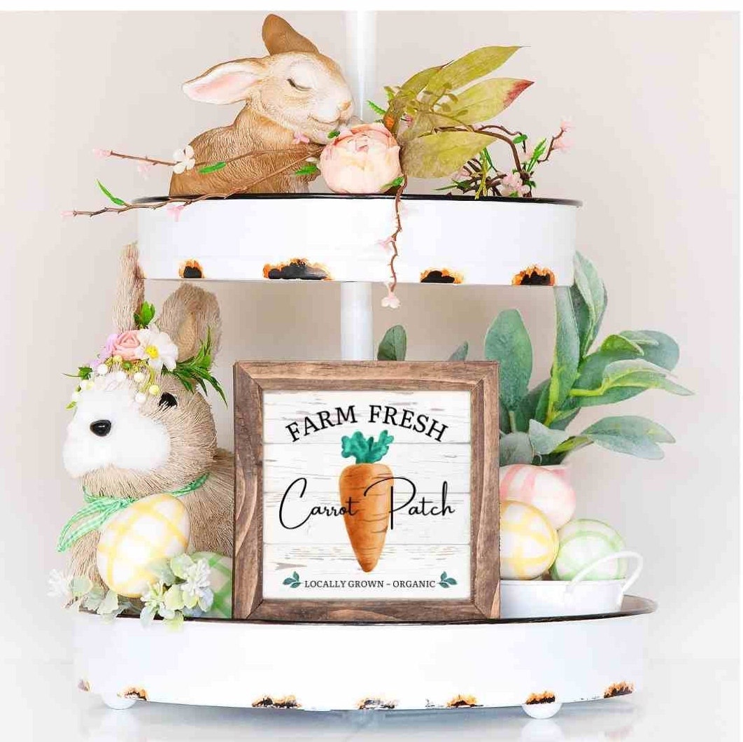 Farm Fresh Carrot Patch Sign Design Easter Carrot Sign | Etsy