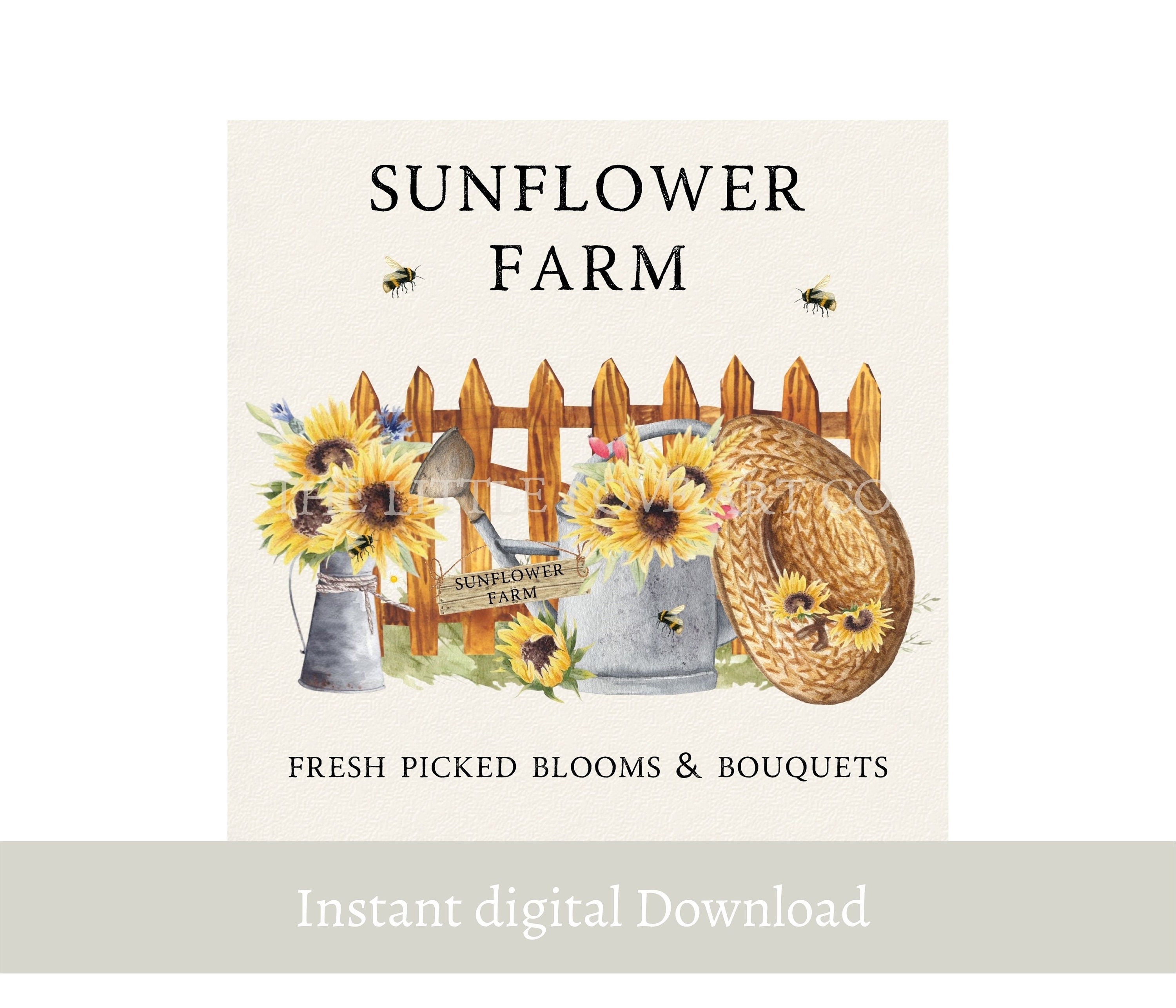 Sunflower Farm Design farmhouse Country Decor Garden Sign | Etsy