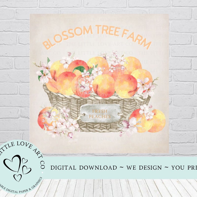 Peach Baskets - Etsy