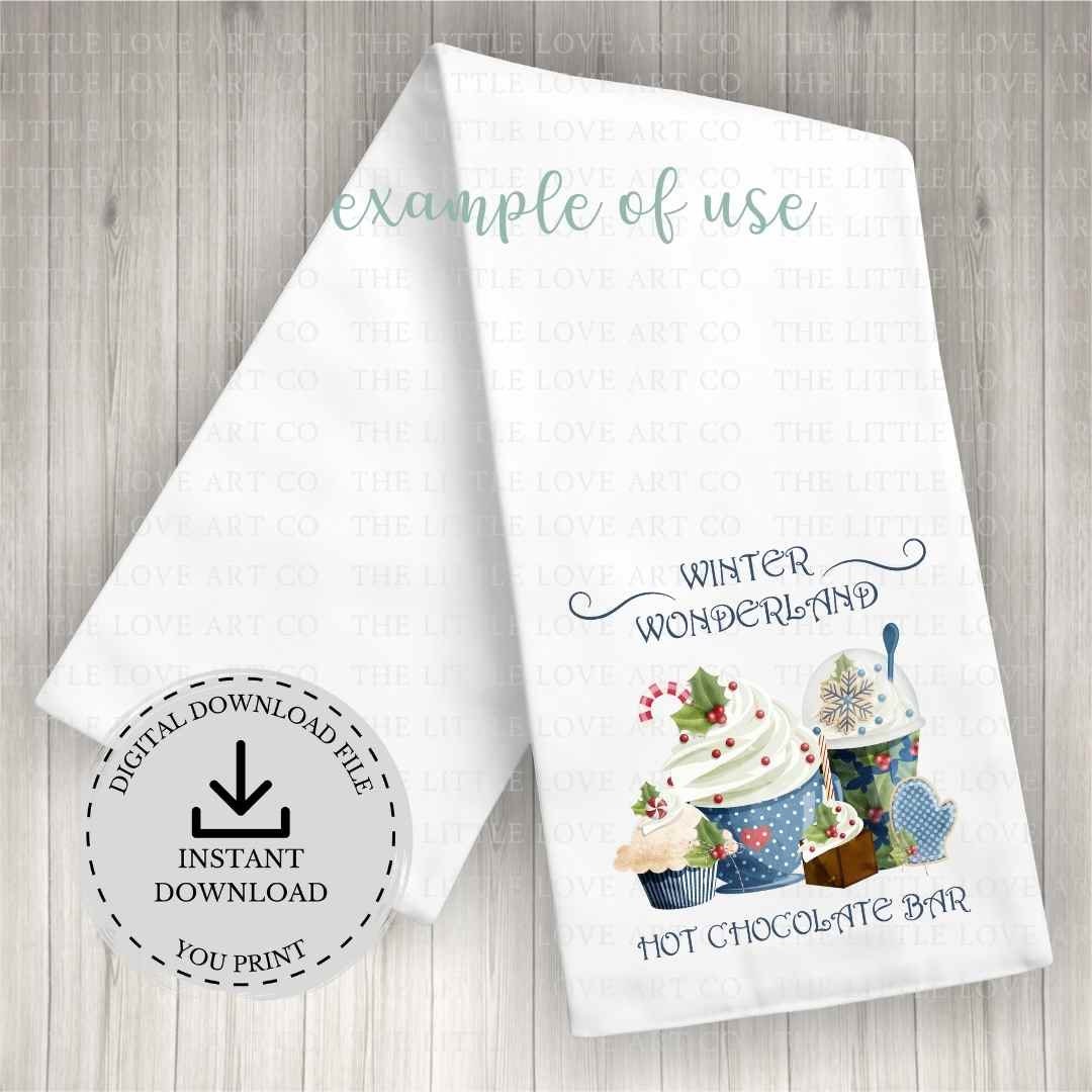 Winter Wonderland Hot Chocolate Bar Christmas Cocoa Mugs - Etsy