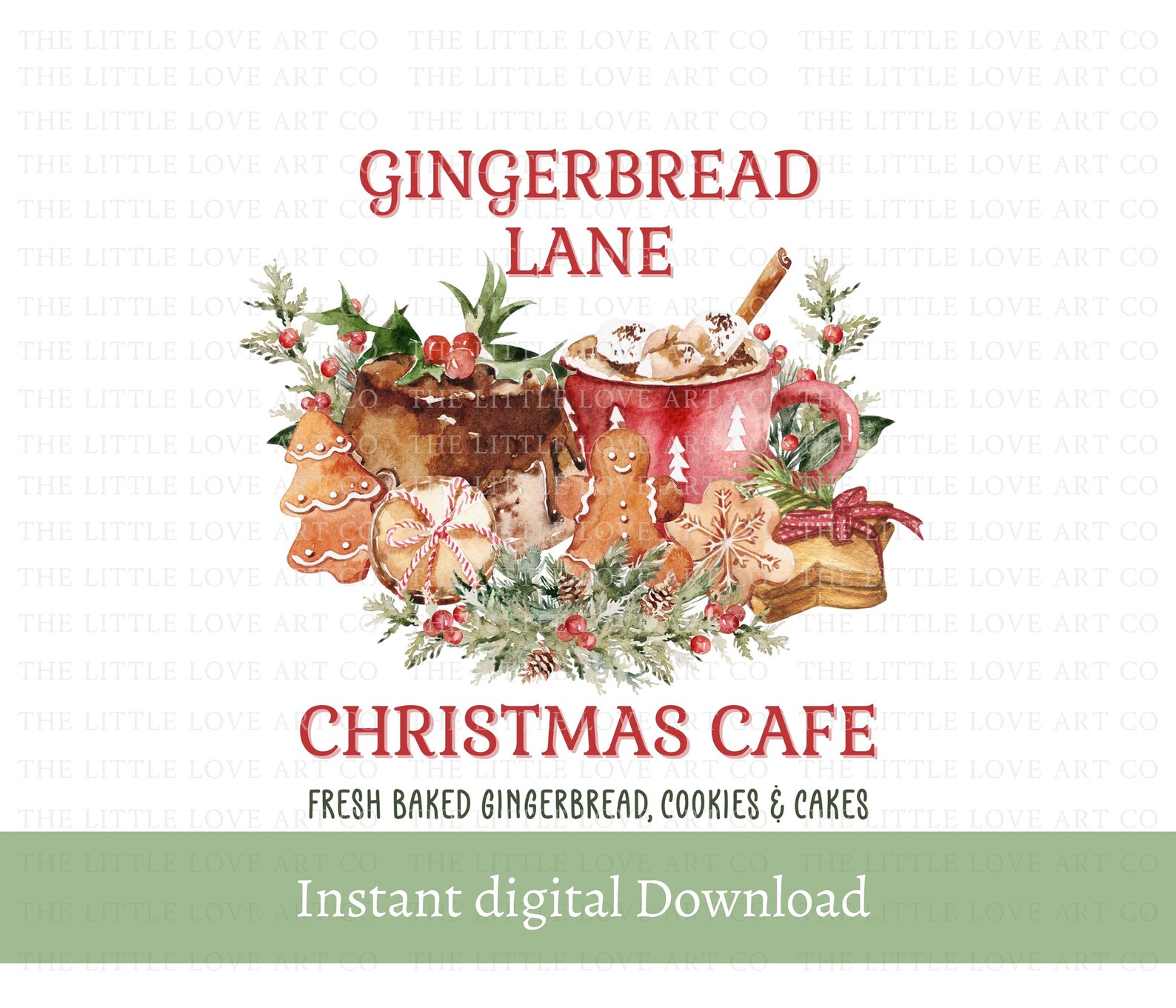 Rustic Gingerbread Cafe Christmas Sign Christmas Gingerbread - Etsy