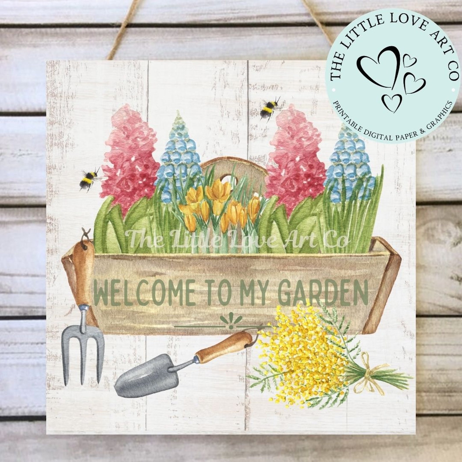Welcome to My Garden Spring Flowers Sign Spring | Etsy