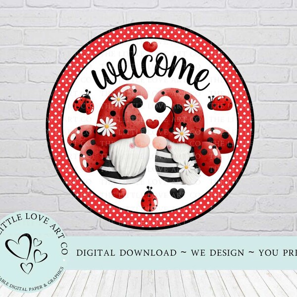 Ladybug Welcome Sign - Etsy