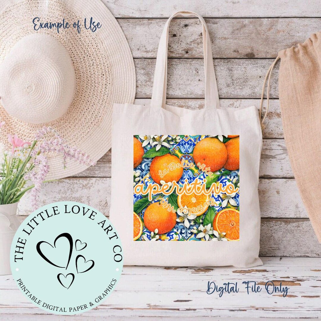 Aperitivo Orange Sublimation Design, PNG, Summer Tee, Tote Design ...