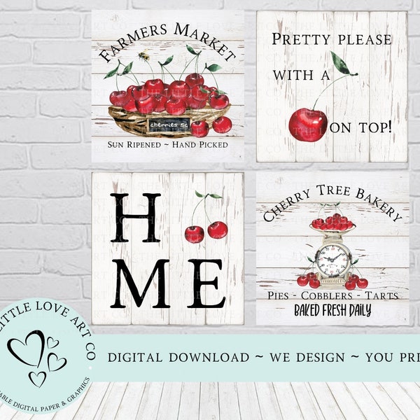 Cherries Sign - Etsy