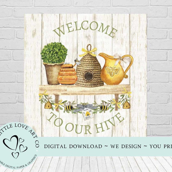 Welcome to Our Hive Printable - Etsy