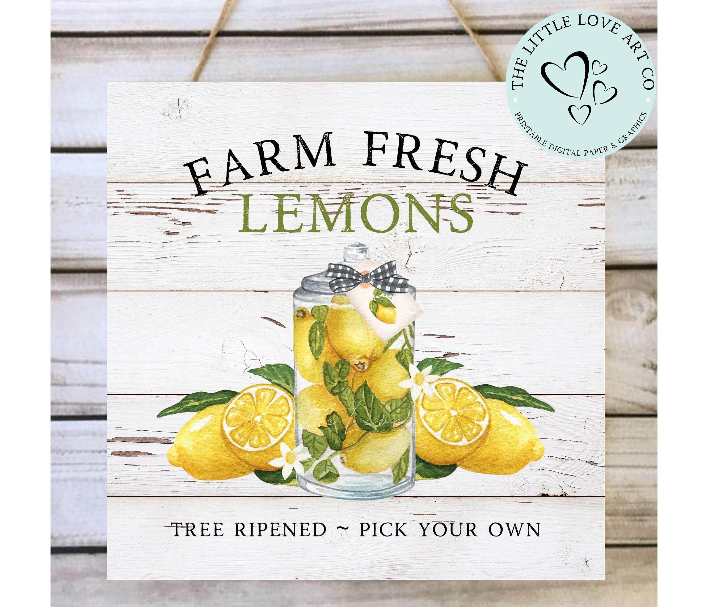 Farm Fresh Lemons Sign Design Lemons Png Lemon Farm Sign - Etsy